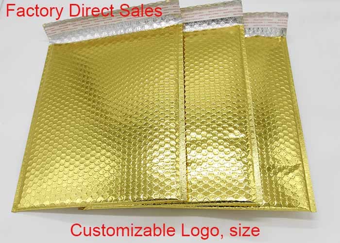 Custom Poly Bubble Wrap Packaging Envelopes , Bubble Cushioned Mailers ...